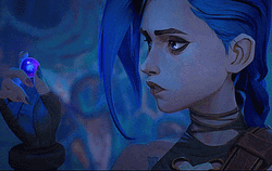 Sad Jinx Arcane Holding Crystal GIF | GIFDB.com