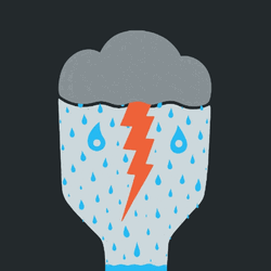 Sad Metaphorical Illustration Of Overthinking GIF | GIFDB.com