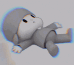 Sad Monochromatic Pocoyo Laying Down GIF | GIFDB.com