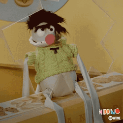 Sad Puppet Kidding Showtime GIF | GIFDB.com