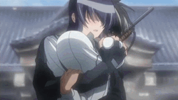 Saeko Busujima Highschool Of The Dead GIF | GIFDB.com