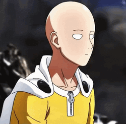 Saitama Mad Look GIF | GIFDB.com