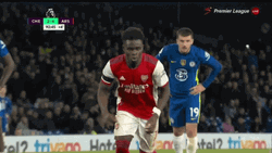 Saka Kick Hard The Football GIF | GIFDB.com