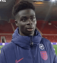 Saka Smile While Walking GIF | GIFDB.com