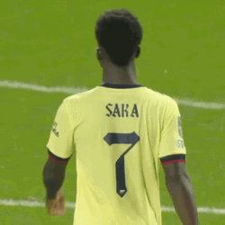 Saka Wear Yellow Tshirt GIF | GIFDB.com