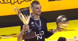 Sam Dekker Holds The Mvp Trophy GIF | GIFDB.com