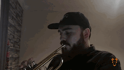 Sam Fowler Playing Bugle Live Stream GIF | GIFDB.com