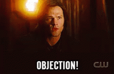 Sam Winchester Objection GIF | GIFDB.com