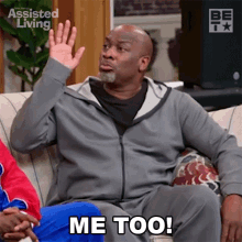 Samesies Me Too Raise Hand GIF | GIFDB.com