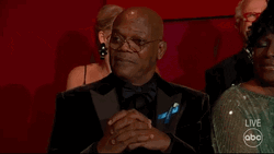 Samuel Jackson Acknowledging You During Awards Night GIF | GIFDB.com