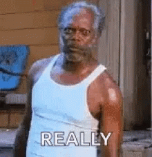 Samuel L Jackson Old Man Really GIF | GIFDB.com