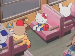 Sanrio Hello Kitty Train GIF | GIFDB.com