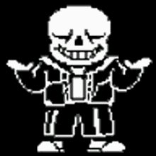 Sans Shrug Pose In Undertale GIF | GIFDB.com
