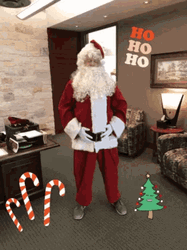 Santa Claus Saying Ho Ho Ho GIF | GIFDB.com