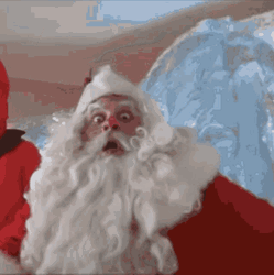 Santa Claus Widen His Eyes Closer GIF | GIFDB.com