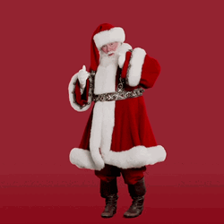 Santa Stepping Back GIF | GIFDB.com