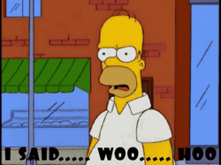 Homer Simpson Sarcasm Sarcastic Woo Woo GIF | GIFDB.com