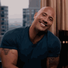 Sarcastic Laugh Head Shake The Rock Dwayne Johnson GIF | GIFDB.com