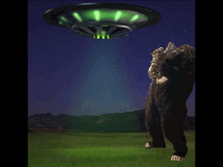 Sasquatch Bigfoot Saxophone Alien GIF | GIFDB.com