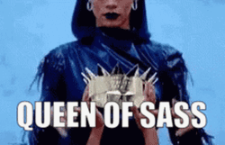 Sassy Rihanna Queen Of Sass Wearing Crown GIF | GIFDB.com