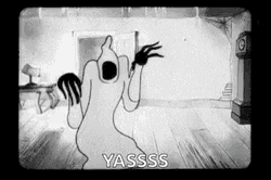Sassy Funny Ghost Yasss GIF | GIFDB.com