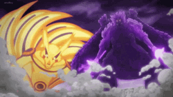 Sasuke Naruto Bijuu And Susanoo Mode GIF | GIFDB.com