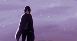 Sasuke Uchiha Standing In Snow GIF | GIFDB.com