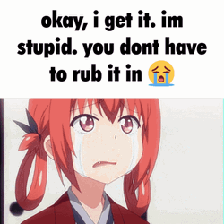 Satania Crying Get It GIF | GIFDB.com