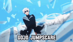 Satoru Gojo Frantic Jump Scare GIF | GIFDB.com