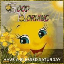 Saturday Morning Cute Sun Cartoon Shining GIF | GIFDB.com