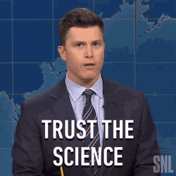 Saturday Night Live Colin Jost Trust Science GIF | GIFDB.com