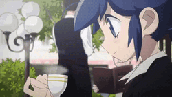 Scalded Marinette Adorable Coffee Mishap GIF | GIFDB.com