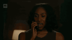 Scared Woman On The Phone Meme GIF | GIFDB.com