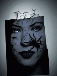 Scary Halloween Screamer Lady GIF | GIFDB.com