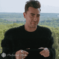 Schitts Creek Dan Levy Happy Crying GIF | GIFDB.com