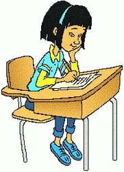 School Girl Doing Her Homework GIF | GIFDB.com