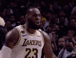 Screaming Loudly Lebron Missing Dunk GIF | GIFDB.com