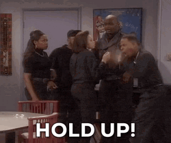 Screaming Man Hold Up Wait A Minute GIF | GIFDB.com