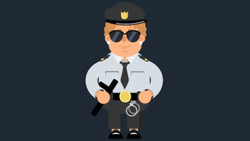 Security Guard Avatar Smiling GIF | GIFDB.com