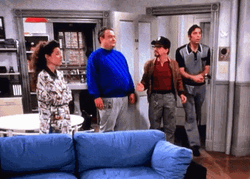 Seinfeld Kramer Giddy Up Holding Golf Club GIF | GIFDB.com
