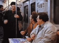 Seinfeld Newman Kramer Shock GIF | GIFDB.com