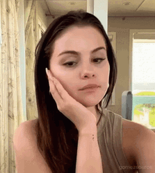 Selena Gomez Beautiful Demure Face GIF | GIFDB.com