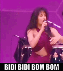 Selena Quintanilla Performing Bidi Bidi Bom Bom GIF | GIFDB.com