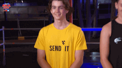 Send It Yellow Shirt GIF | GIFDB.com