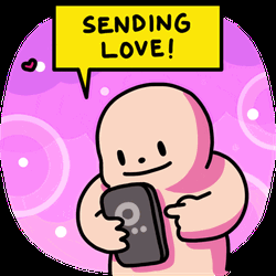 Sending Love Heart Chat GIF | GIFDB.com