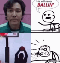 Seong Gi Hun Squid Game Ballin Meme GIF | GIFDB.com
