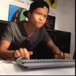 Serious Boy Funny Typing Fast GIF | GIFDB.com