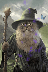 Serious Cat Wizard GIF | GIFDB.com