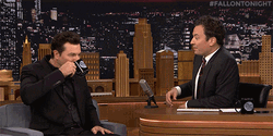 Seth Macfarlane Jimmy Fallon Spit Take GIF | GIFDB.com