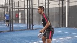 Sevilla Fc Playing Racket Game GIF | GIFDB.com